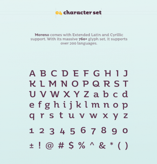 Moreno 8 Weight Font Family